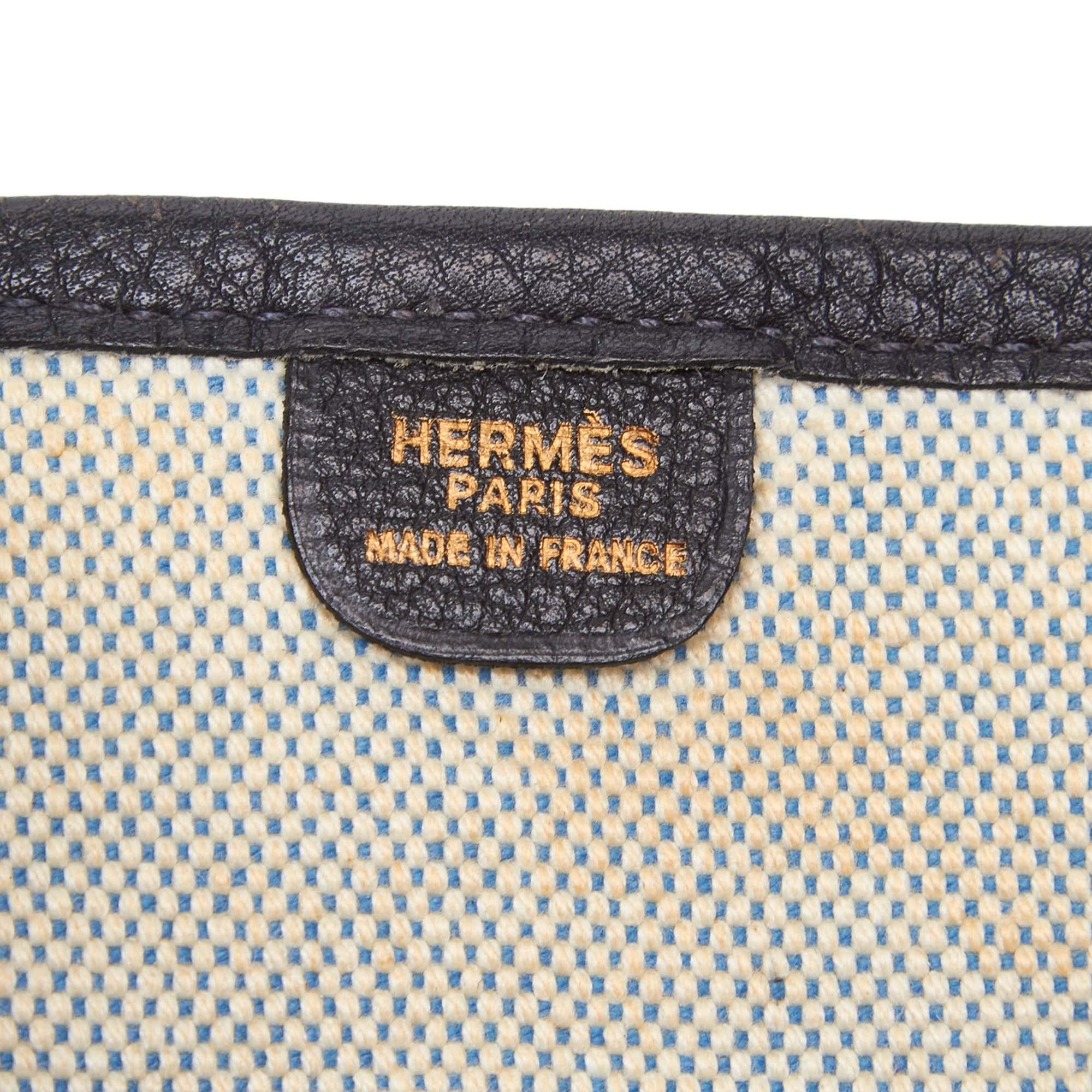 Hermes White Canvas Fabric Toile Evelyne I GM France For Sale at ...