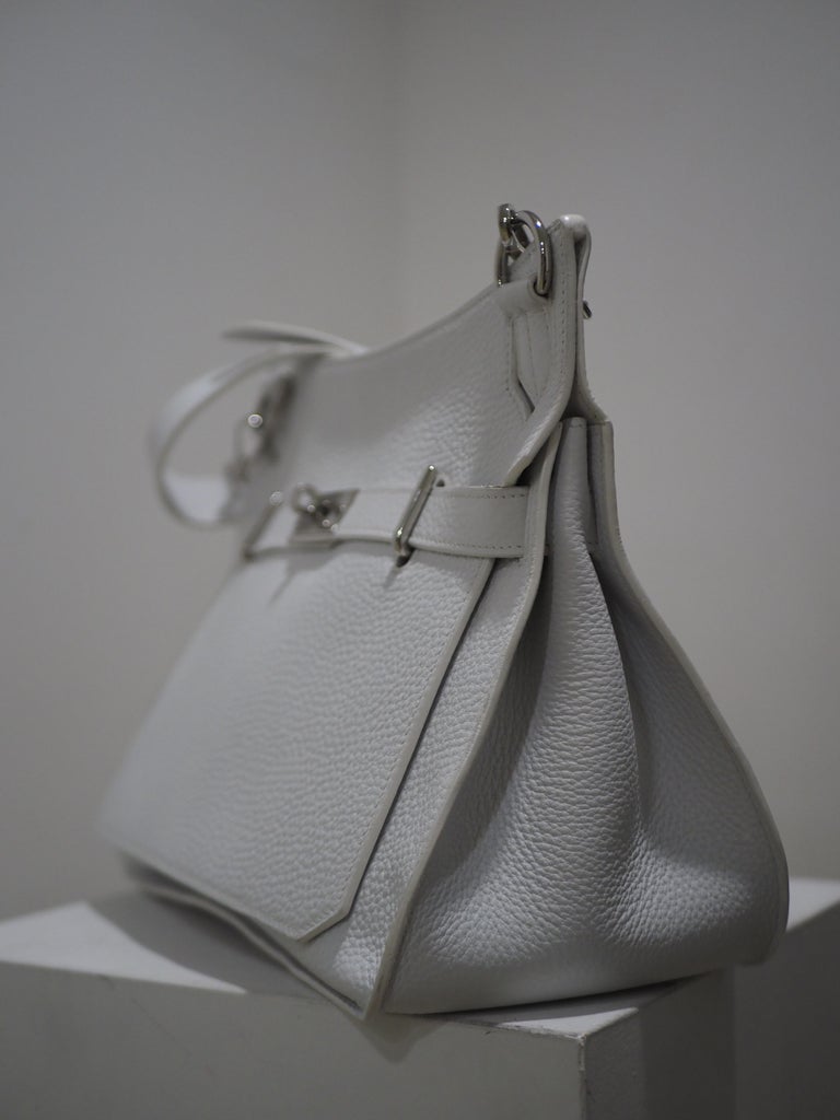 Hermès white Jypsiere shoulder bag at 1stDibs | hermes jypsiere ...