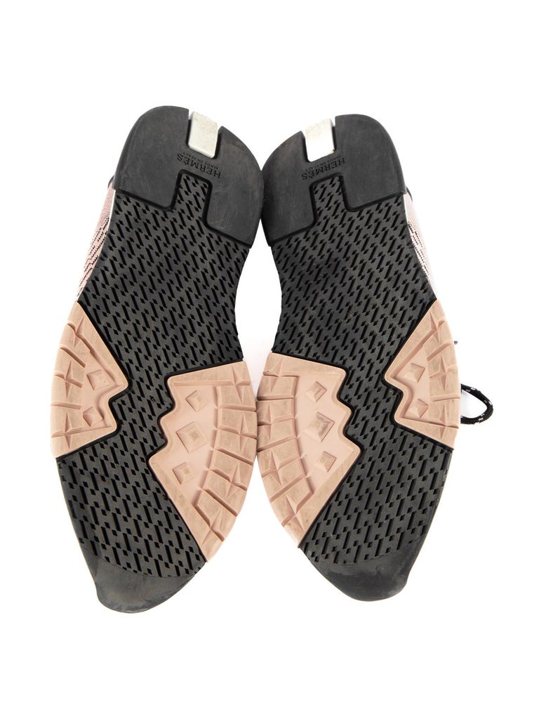 Hermès Women's Fabric Addict Running Trainers For Sale at 1stDibs