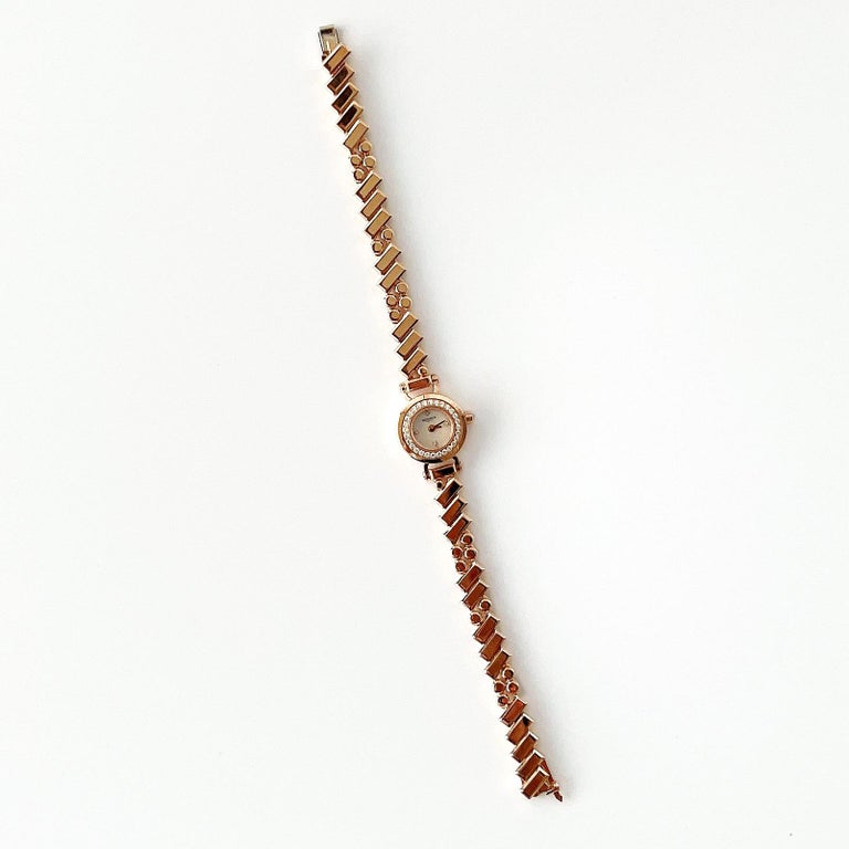 Hermes Women's Faubourg Polka Watch In Rose Gold And Diamonds, Mini ...