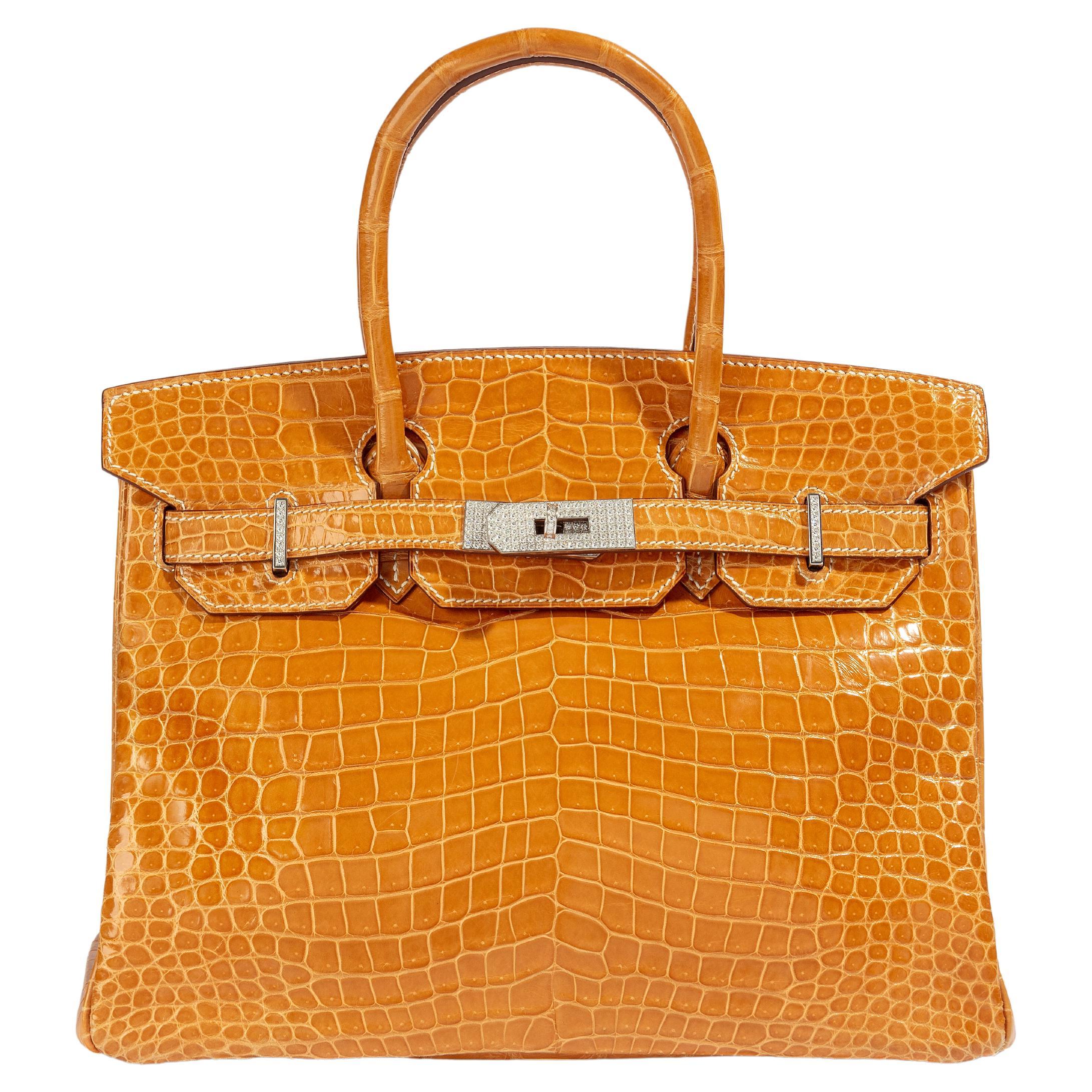 Hermès Yellow Birkin 30 with Diamonds For Sale at 1stDibs