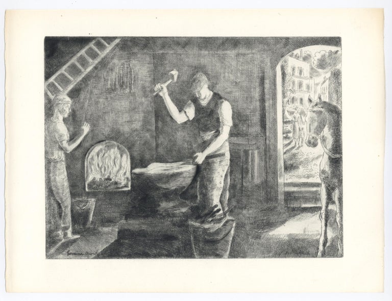 Hermine David - original etching For Sale at 1stDibs