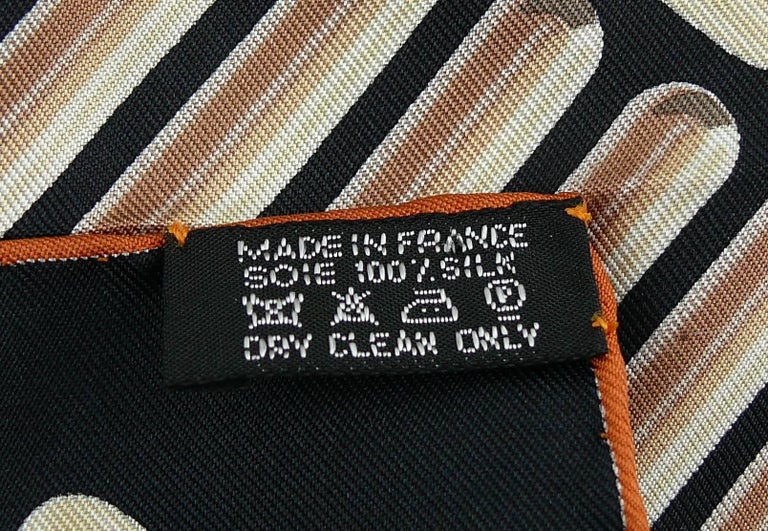 Hermès by Dimitri Rybaltchenko "Parcours d'H" Silk Carre Scarf at ...