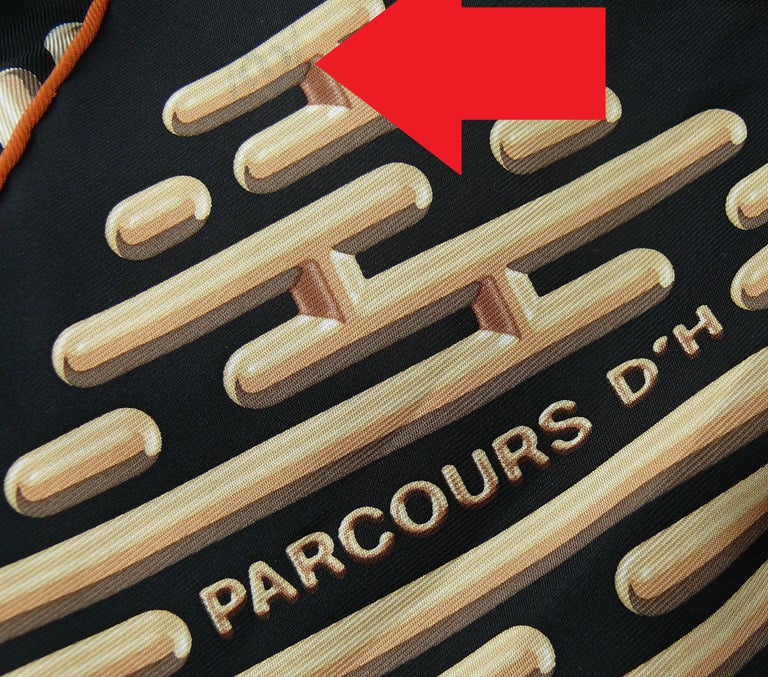 Hermès by Dimitri Rybaltchenko "Parcours d'H" Silk Carre Scarf at ...
