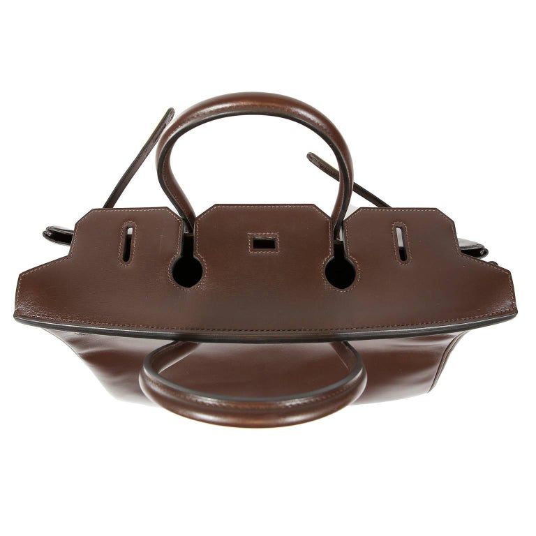 Hermès Chocolate Box Calf 35 cm Birkin Bag at 1stDibs