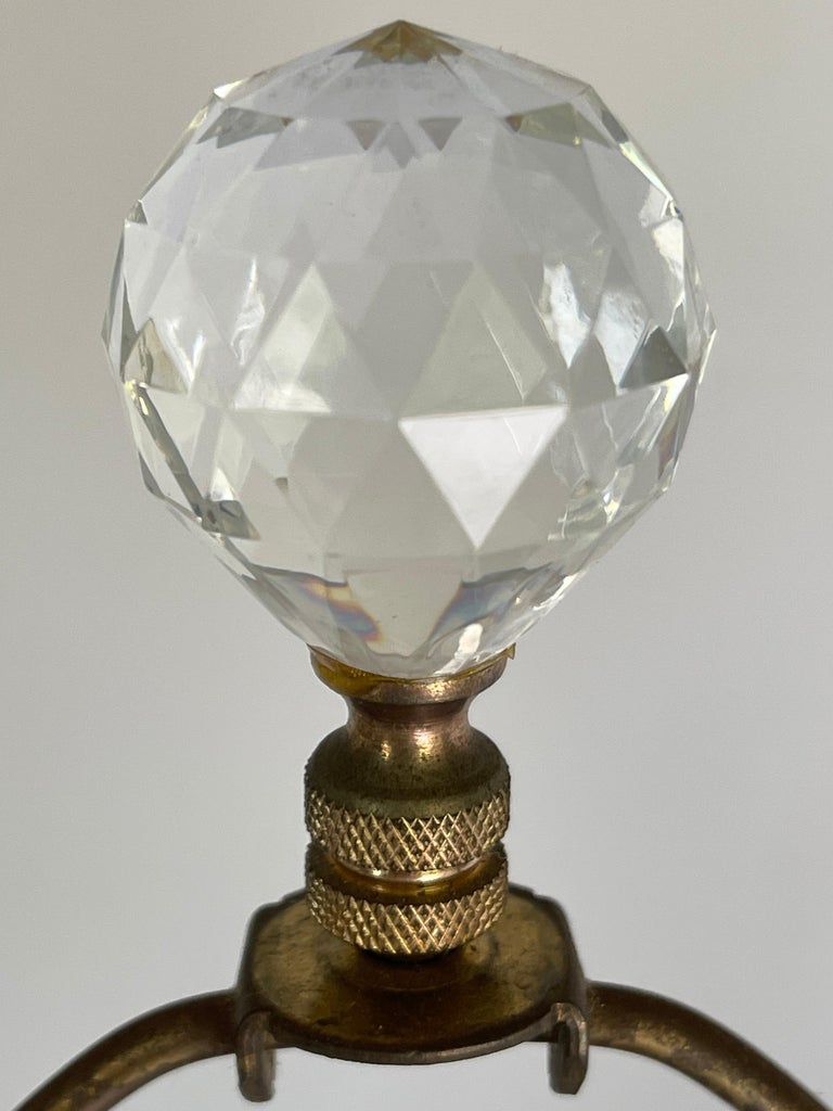 Waterford Herringbone Cut Crystal Column Lamp For Sale at 1stDibs