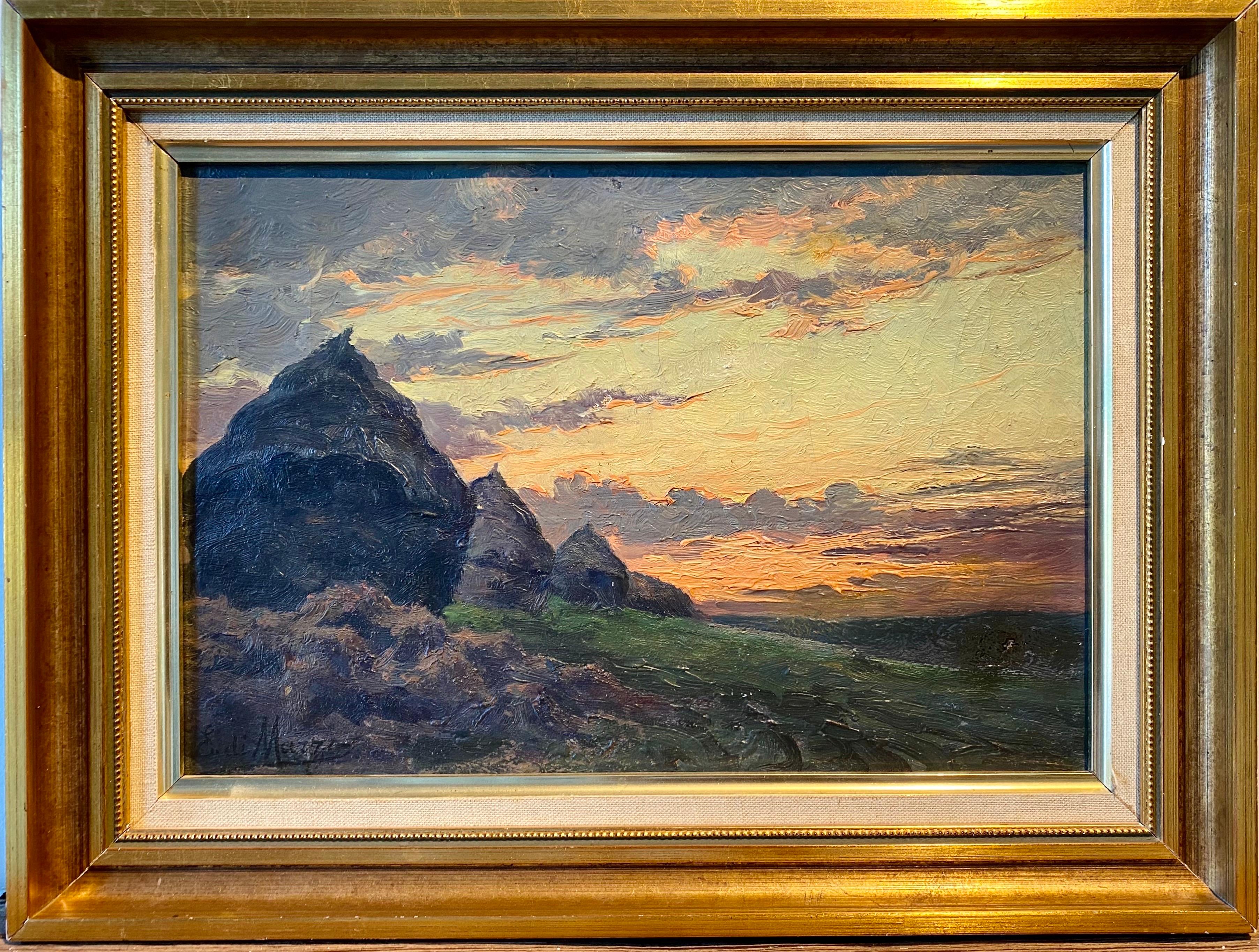 Unknown - French 19th century Impressionist landscape painting - a Hay ...