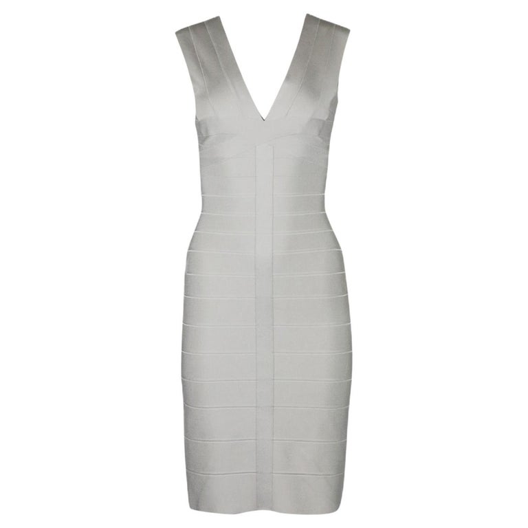 Herve Leger Bandage Mini Dress Large For Sale at 1stDibs