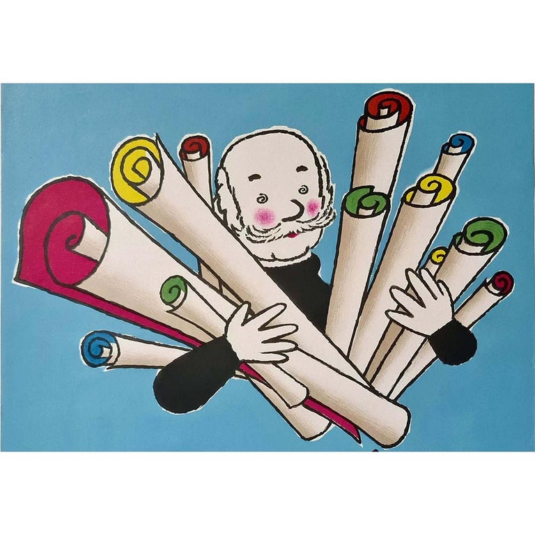 Herve Morvan - 1978 original poster by Hervé Morvan entitled "Bouquet d ...