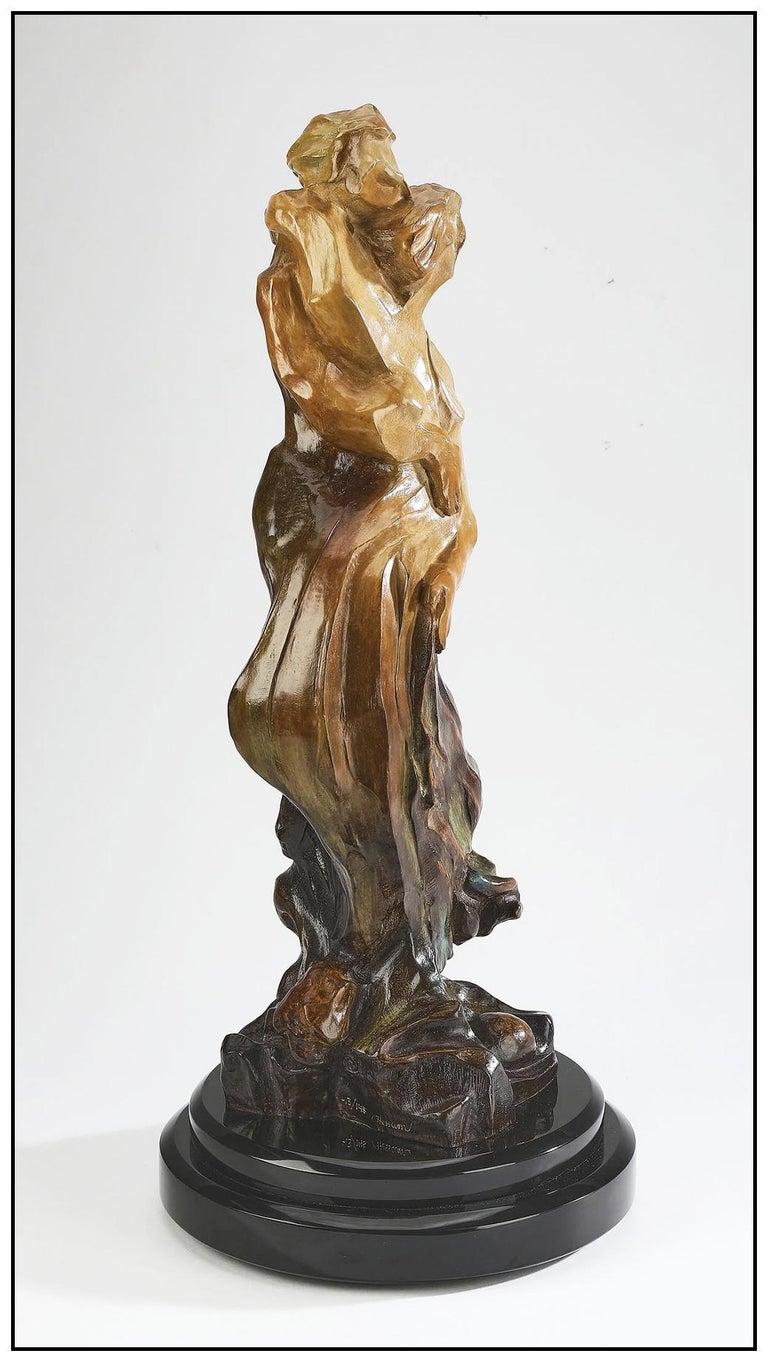 Hessam Abrishami - Hessam Abrishami Bronze Sculpture Inseparable Signed ...