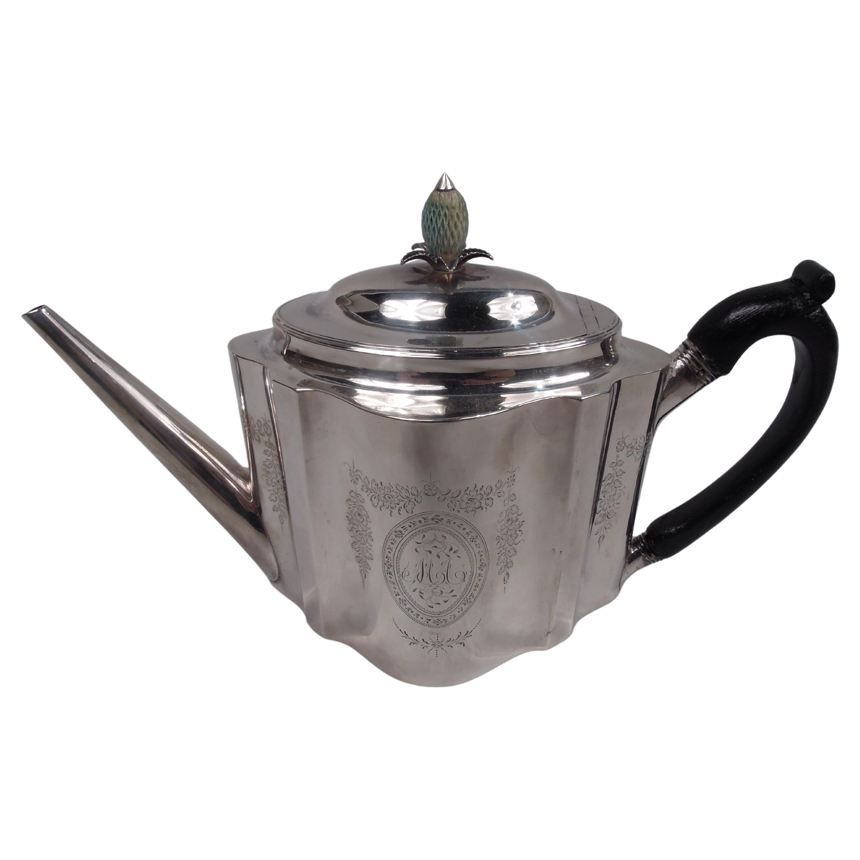 Hester Bateman English Georgian Neoclassical Sterling Silver Teapot ...
