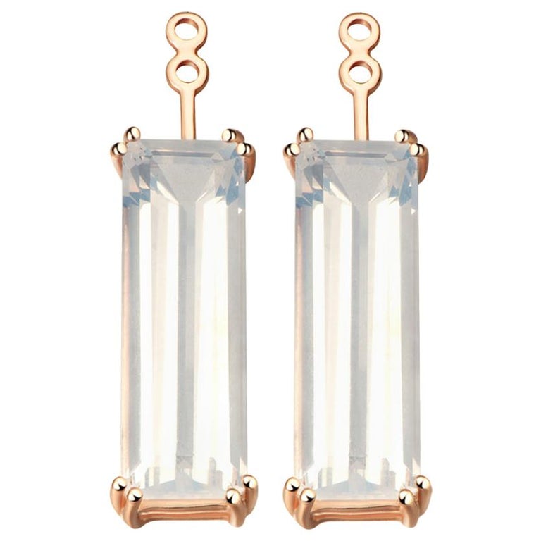 Hestia Modern Sunflower Quartz Gemstone Marilyn Earring Extenders For ...