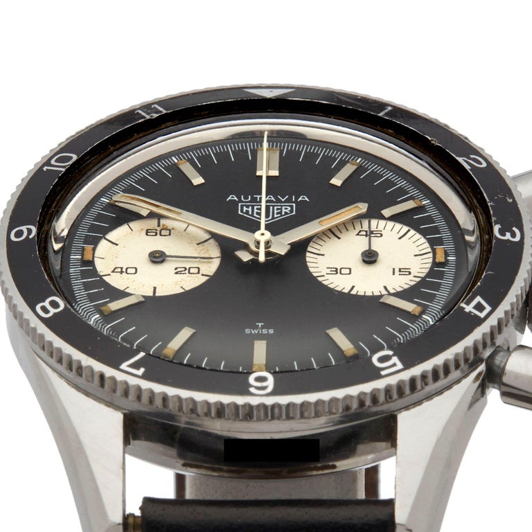 Heuer Autavia Andretti Stainless Steel 3646 H at 1stDibs