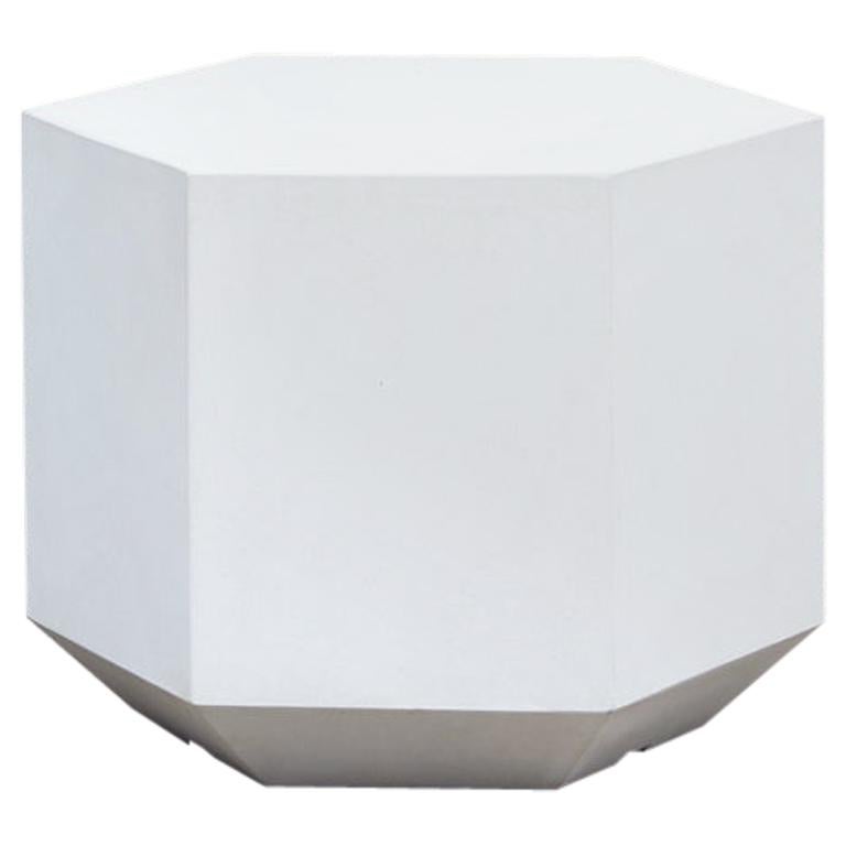 Indoor or Outdoor Concrete Hex-Block table, 41cm tall For Sale at ...