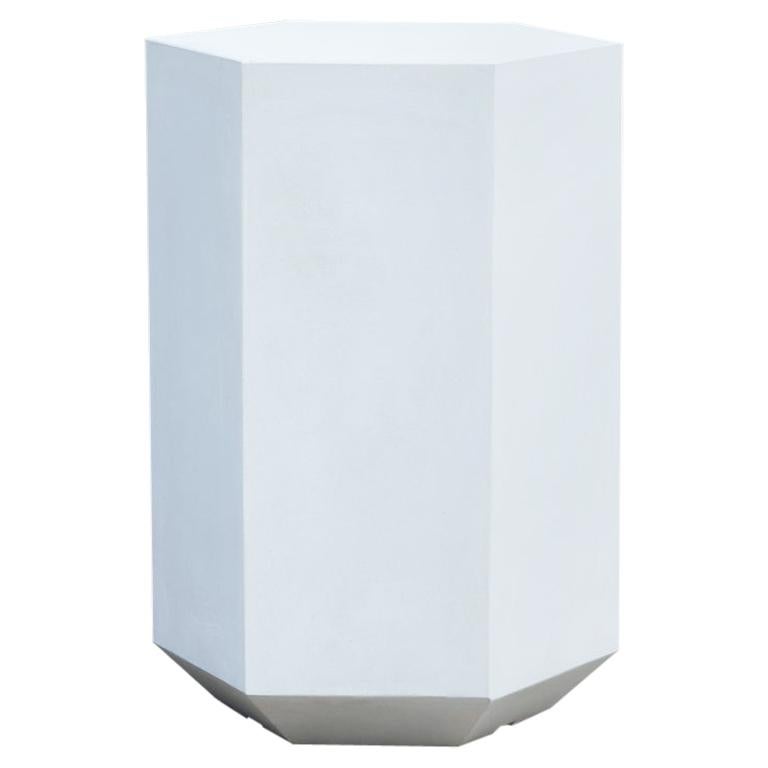 Indoor and Outdoor Concrete Hex-Block Table, 75cm tall For Sale at 1stDibs