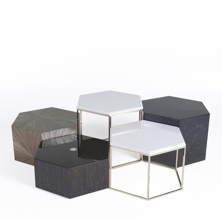 Hexagonal Low Coffee Table For Sale at 1stDibs