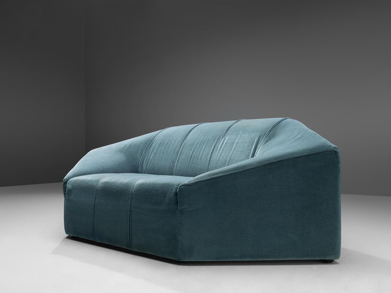 Hexagonal Sofa with Pair of Side Tables For Sale at 1stDibs