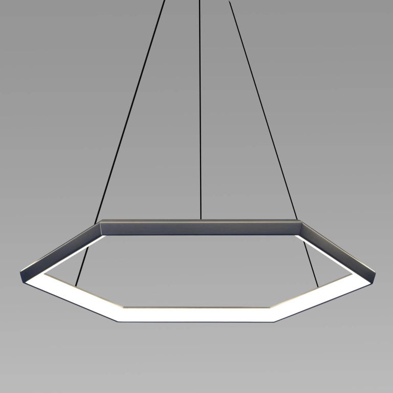 HEXIA HX34 Hexagon Geometric Modern LED Chandelier Light Fixture For ...