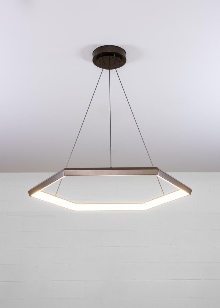 HEXIA HX34 Hexagon Geometric Modern LED Chandelier Light Fixture For ...