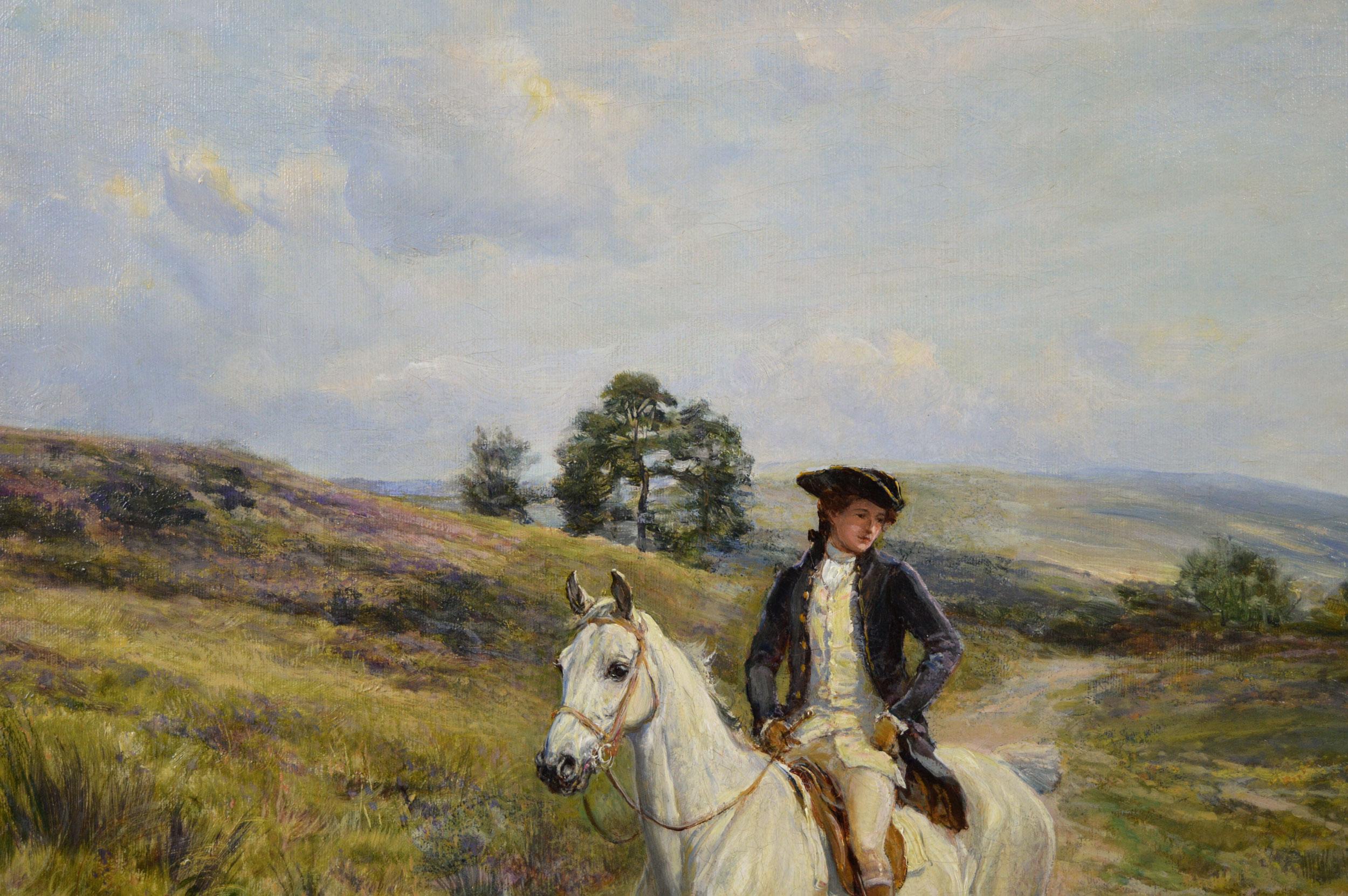 Heywood Hardy - 19th Century genre oil painting of people greeting a ...