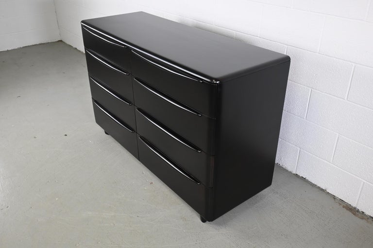 Heywood-Wakefield Encore Ebonized Birch Eight Drawer Dresser For Sale ...