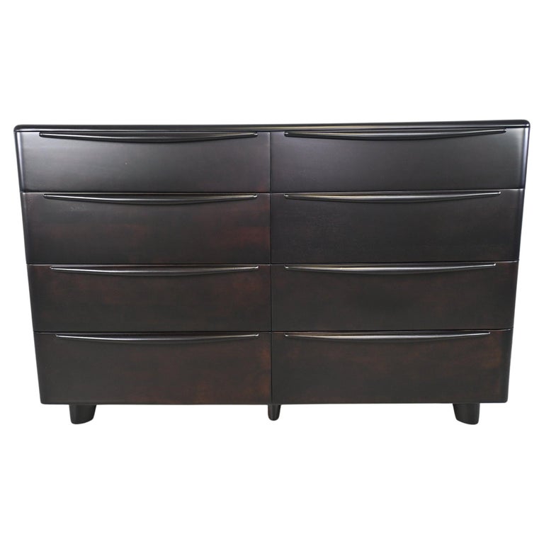 Heywood-Wakefield Encore Ebonized Birch Eight Drawer Dresser For Sale ...