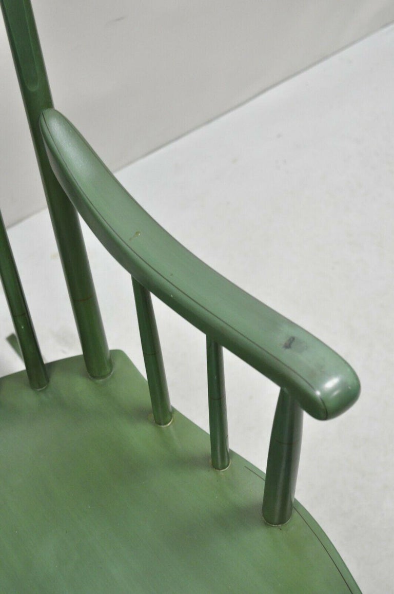Heywood Wakefield Green Hitchcock Style Stencil Decorated Rocker ...