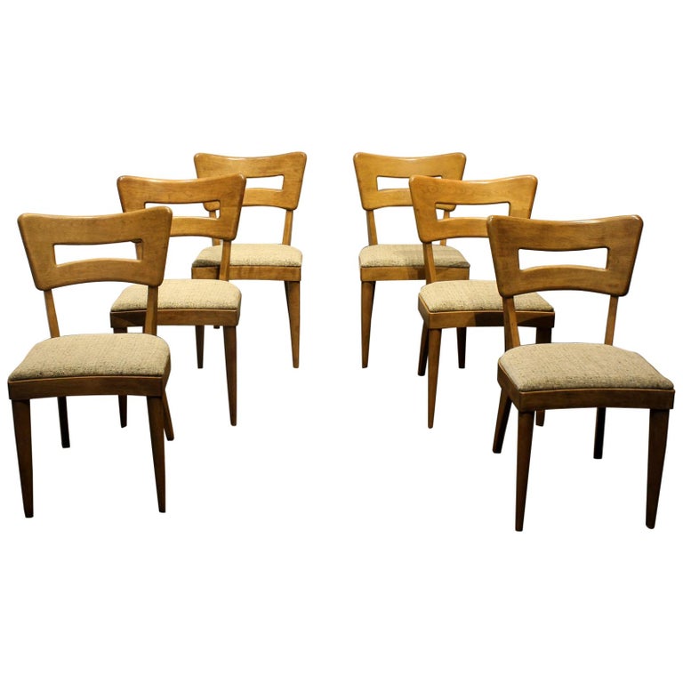 Heywood-Wakefield Mid-Century Modern Dining Chairs, Set of Six at 1stDibs