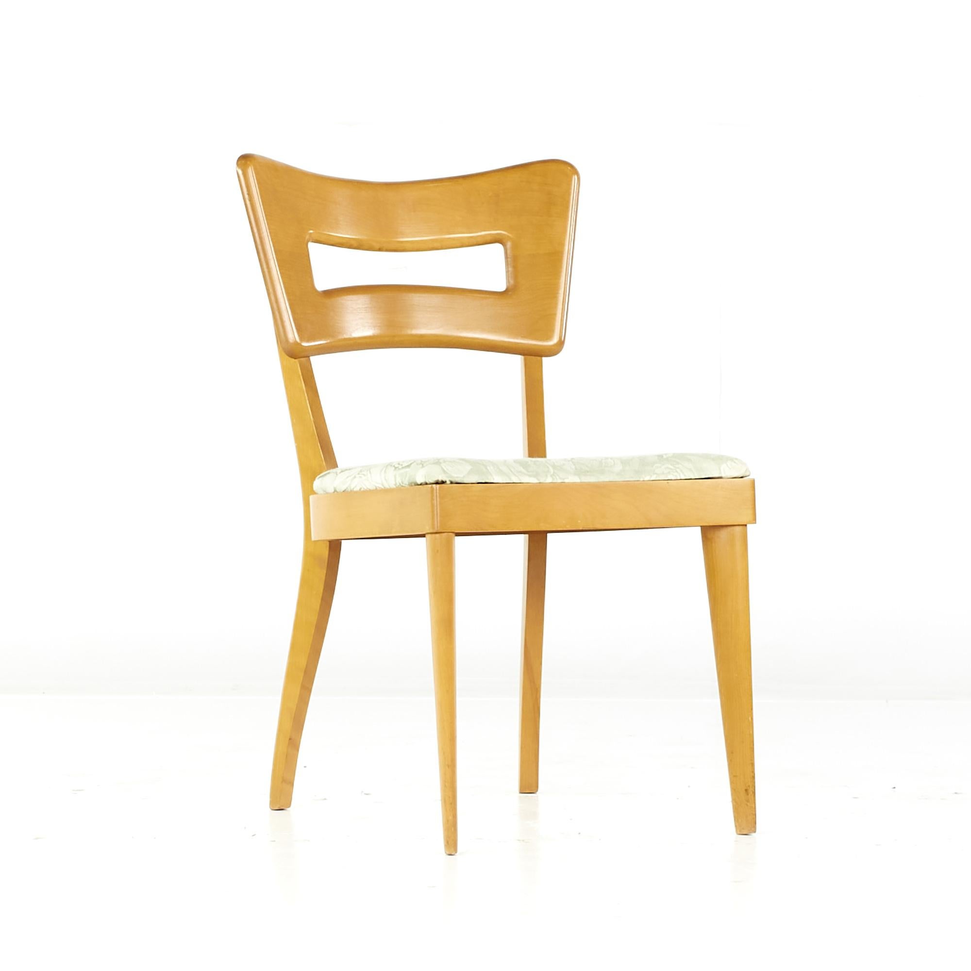Heywood Wakefield Mid Century Wheat Dog Bone Chairs, Set of 4 For Sale ...