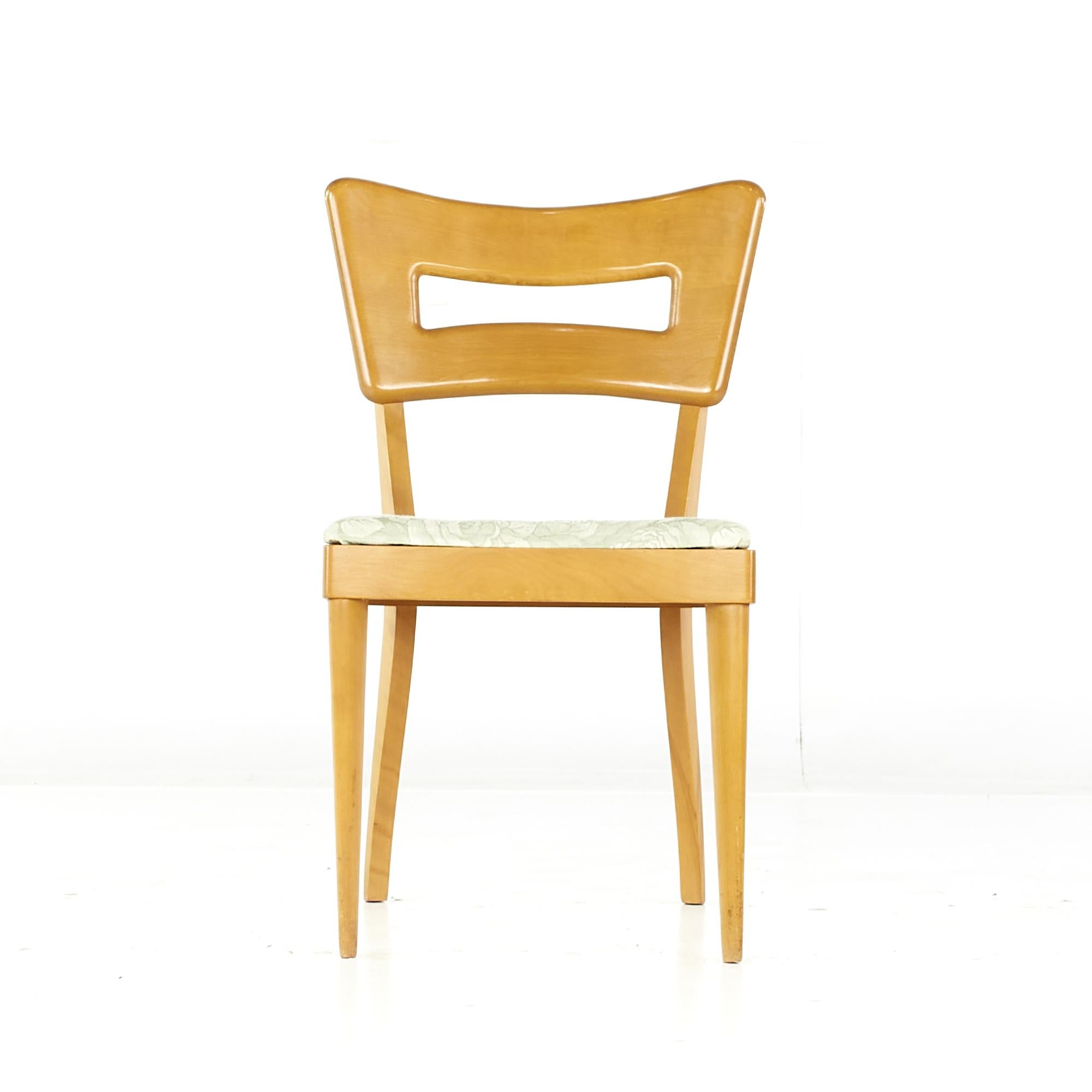 Heywood Wakefield Mid Century Wheat Dog Bone Chairs, Set of 4 For Sale ...