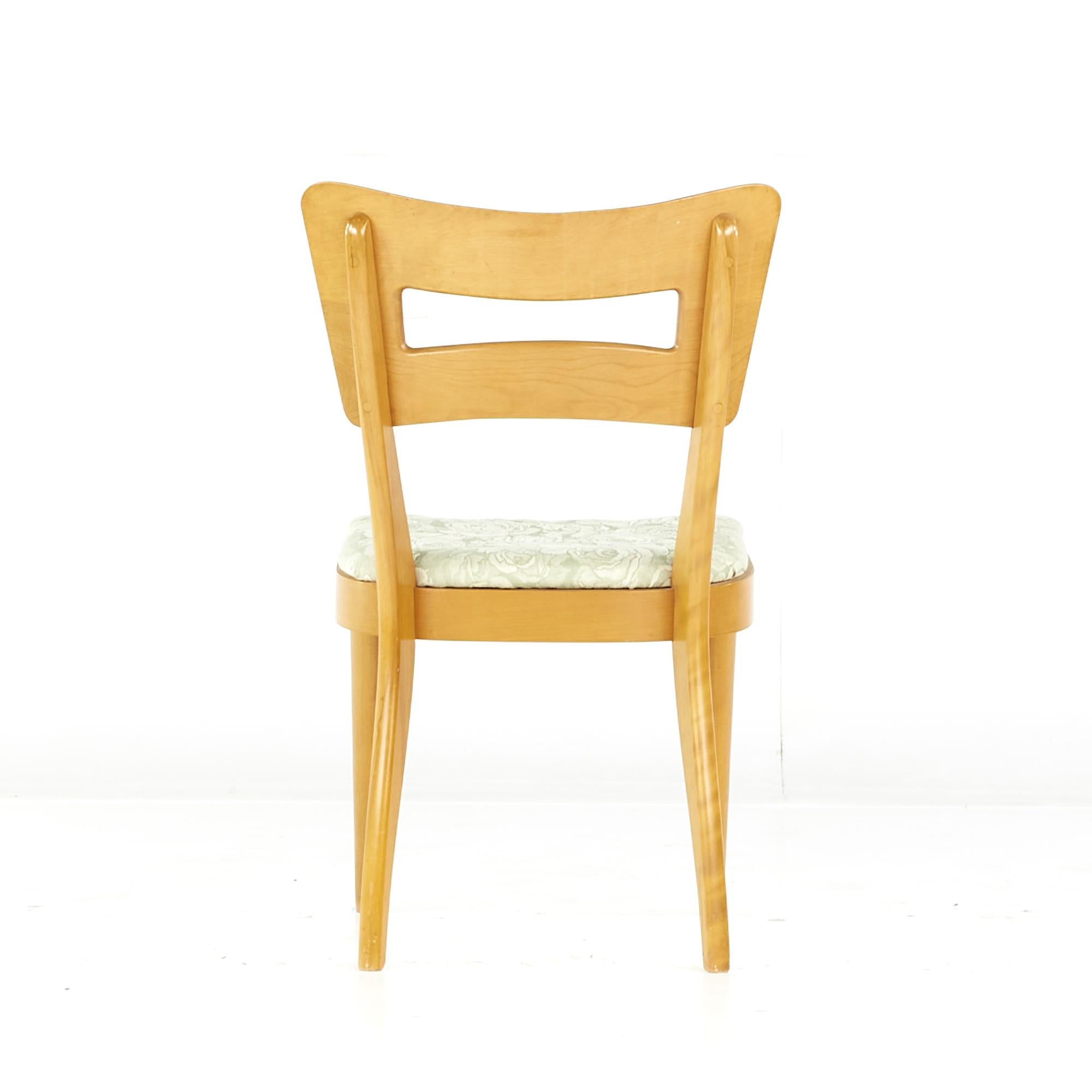 Heywood Wakefield Mid Century Wheat Dog Bone Chairs, Set of 4 For Sale ...