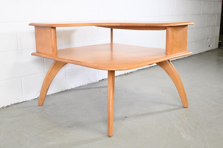 Heywood-Wakefield Two-Tiered Corner End Table, Newly Refinished For ...