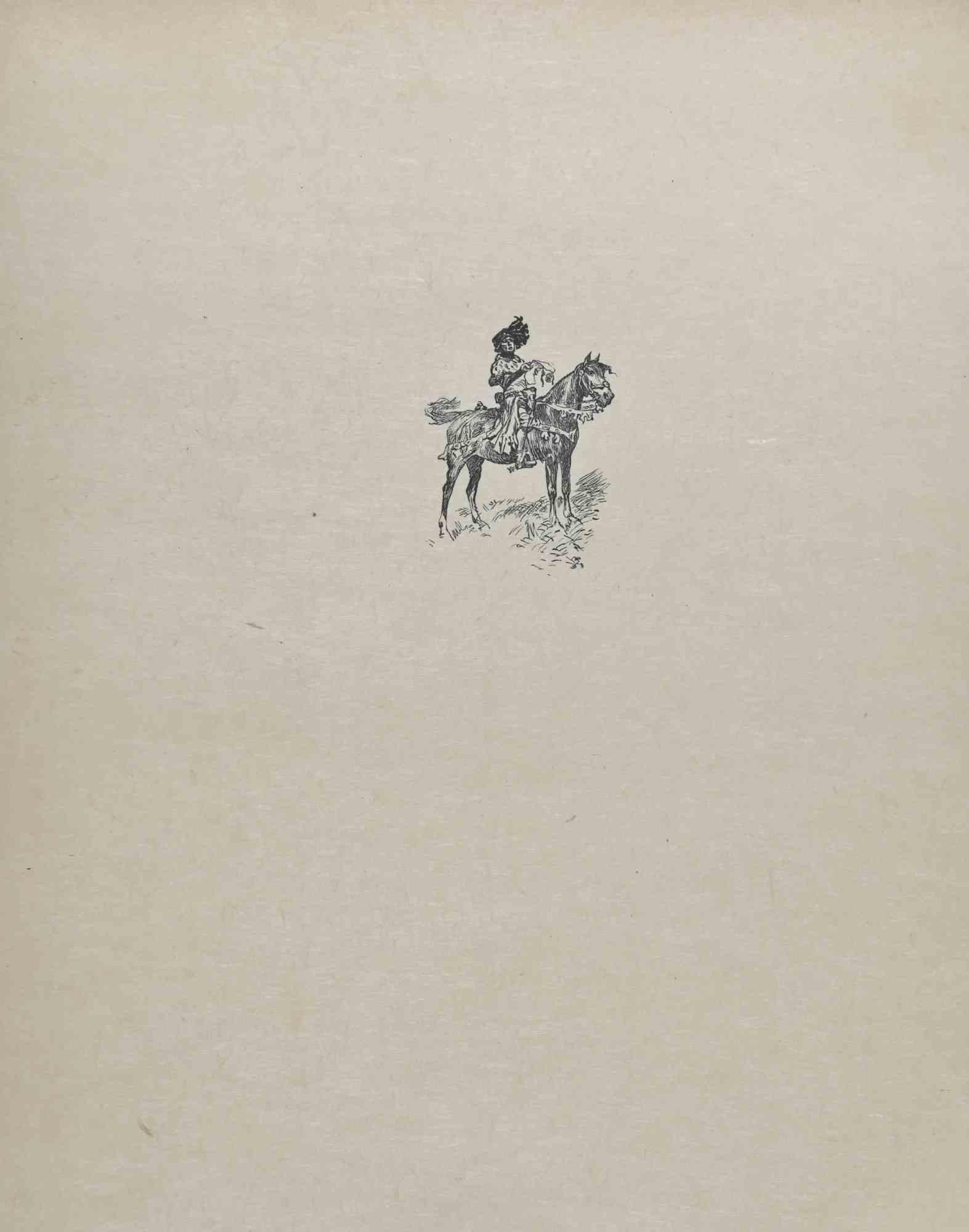 Hégésippe Moreau - Horse Rider - Lithograph by Hégésippe Moreau - 1838 ...