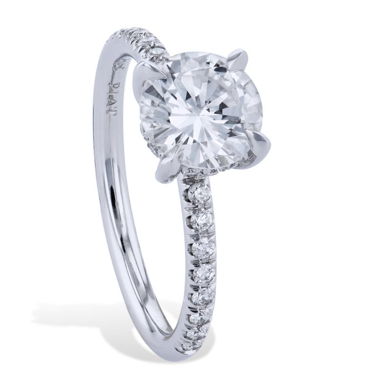 H&H 1.37 Carat Diamond Ring at 1stDibs