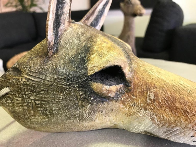 Hib Sabin Carved Wood Spirit Animal Mask at 1stDibs | wooden animal ...