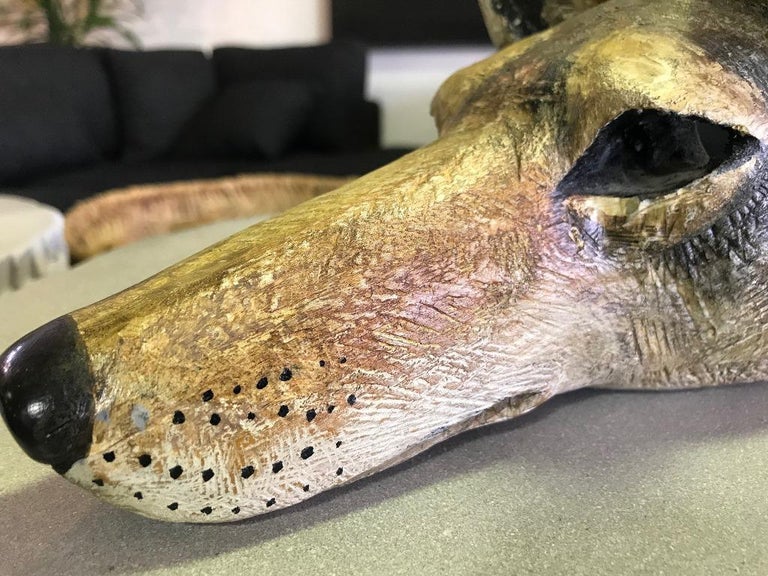 Hib Sabin Carved Wood Spirit Animal Mask at 1stDibs | wooden animal ...