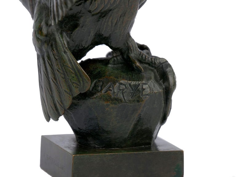 “Hibou Owl” French Bronze Sculpture by Antoine-Louis Barye and ...