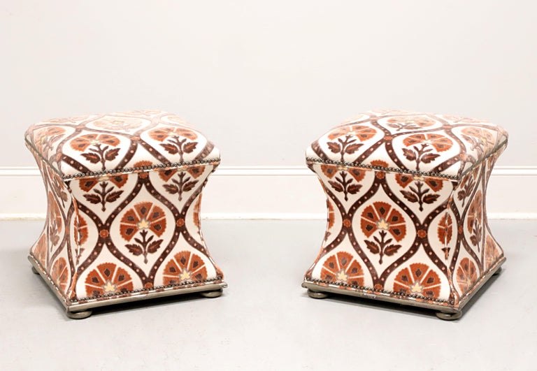 HICKORY CHAIR Charles Hassocks Ottomans - Pair For Sale at 1stDibs
