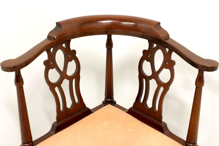 HICKORY CHAIR Georgian Mahogany Corner Chair For Sale at 1stDibs