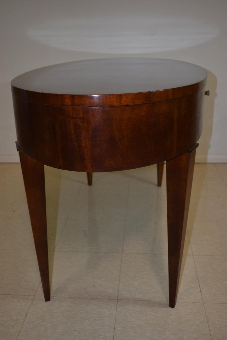 Hickory White Contemporary Oval Full Size Desk For Sale at 1stDibs
