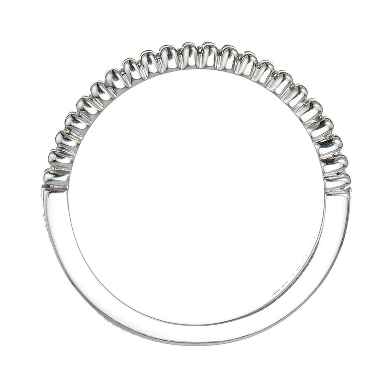 Hidalgo .30 Carat Diamond White Gold Wedding Band For Sale at 1stDibs