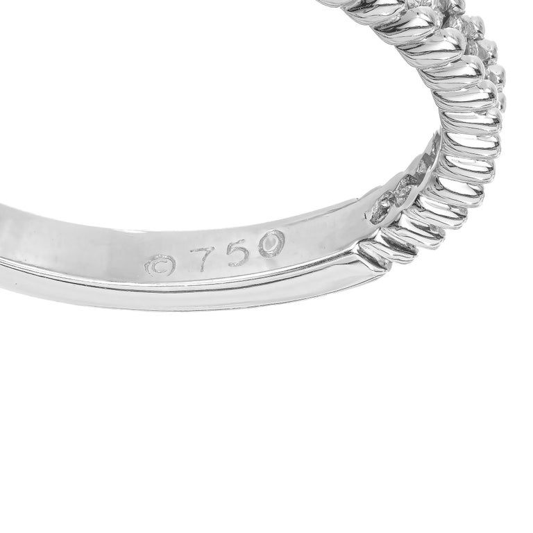 Hidalgo .30 Carat Diamond White Gold Wedding Band For Sale at 1stDibs