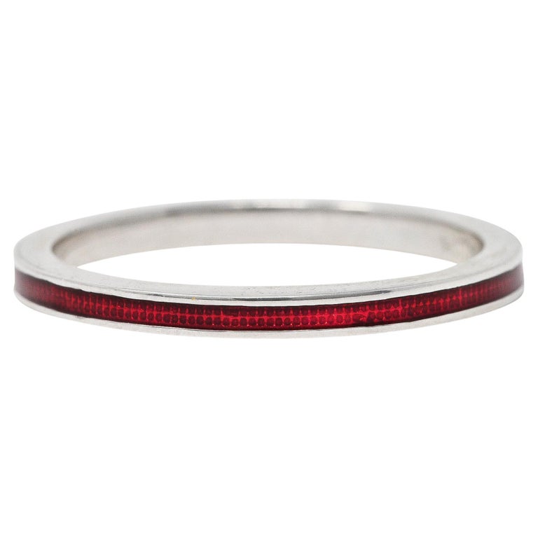 14K White Gold Ruby Channel Stackable Ring | atelier-yuwa.ciao.jp