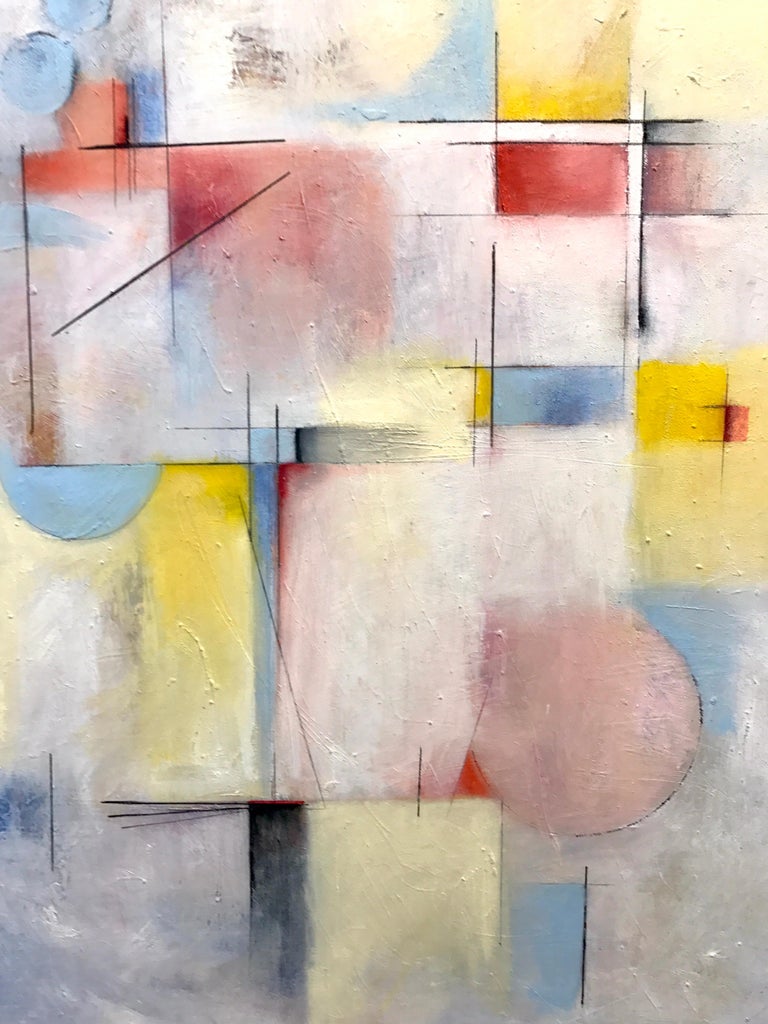 "Hidden Assets" Abstract Mixed-Media Painting by Barbara Jenkins at 1stDibs
