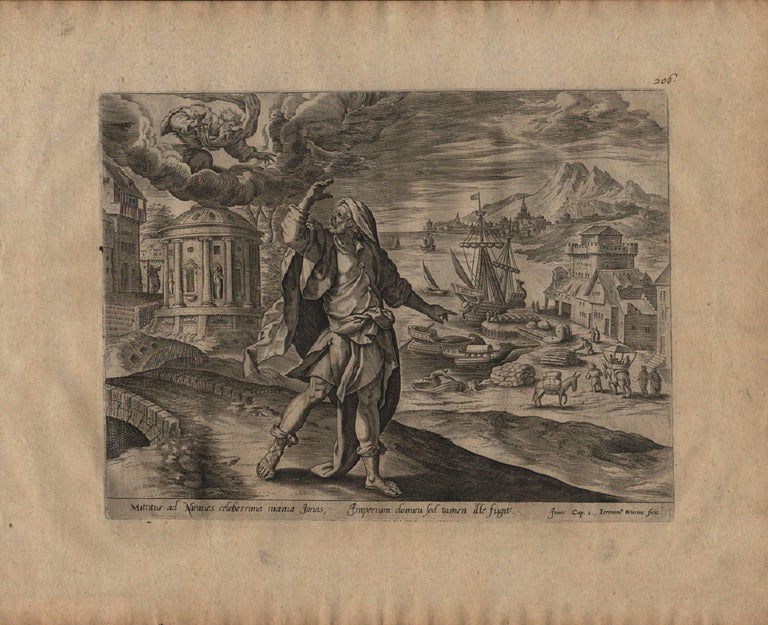 Hieronymus Wierix - The Story of Jonah - 1585 Complete Set of 4 Plates ...