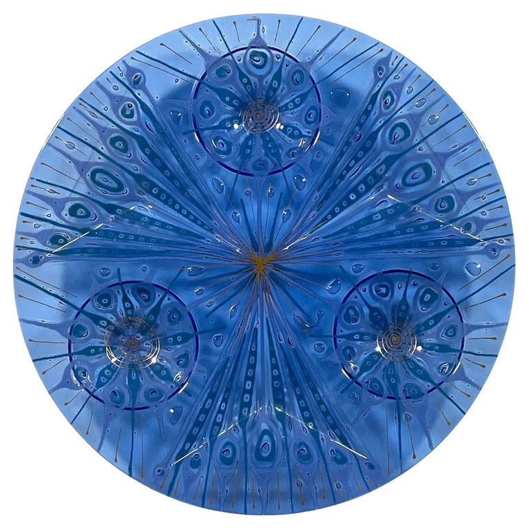 Higgins Fused Glass Tidbit Tray For Sale at 1stDibs