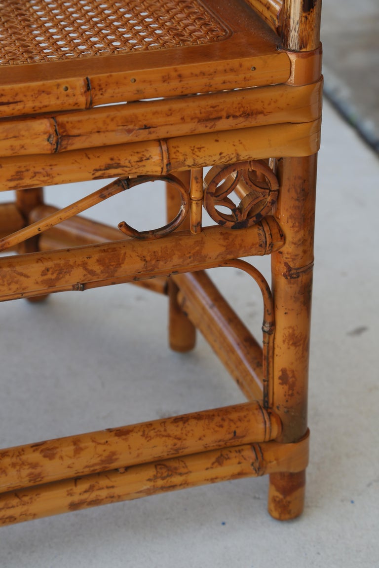High Back Bamboo Brighton Chair at 1stDibs