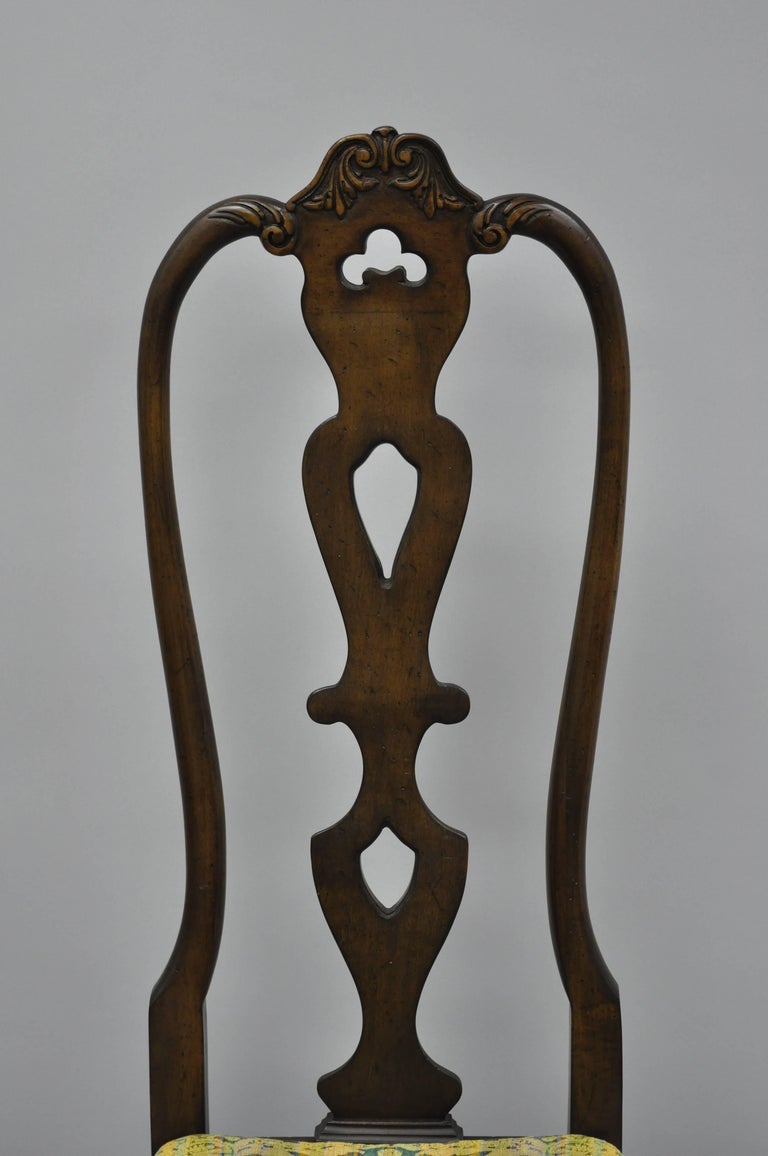 High Back Italian Baroque or Swedish Rococo Style Dining Side Chairs a ...