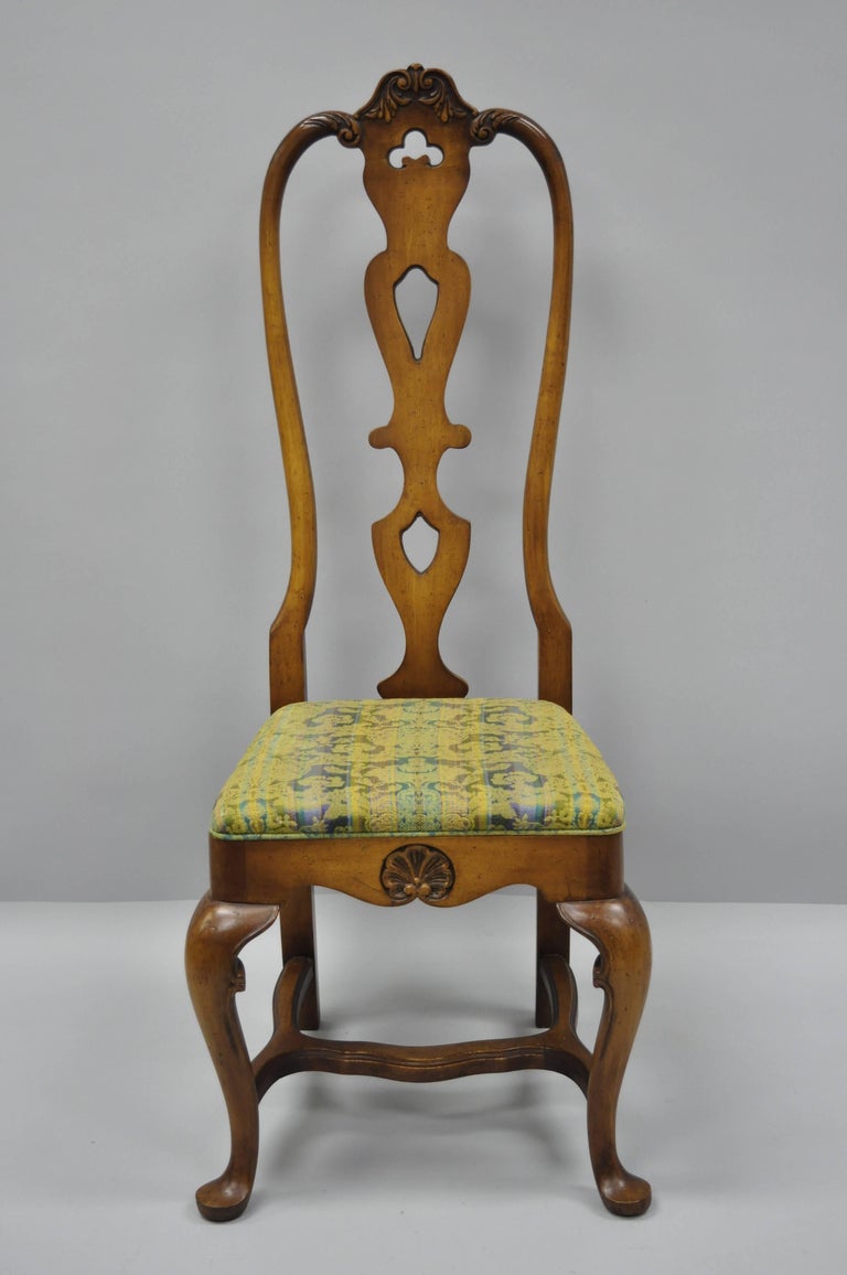 High Back Italian Baroque or Swedish Rococo Style Dining Side Chairs ...