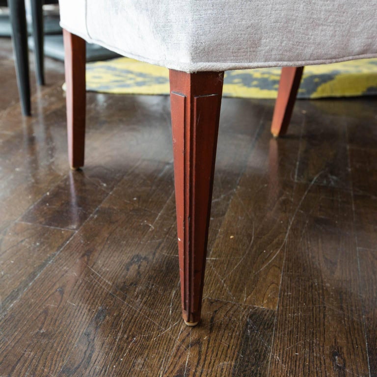 High Backed Hostess Chairs in Grey Velvet at 1stDibs | high back ...